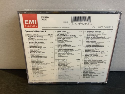 CD Opera Collection 1 Mozart Verdi Rossini Wagner EMI 1992 2 CDs Set New Sealed | eBay