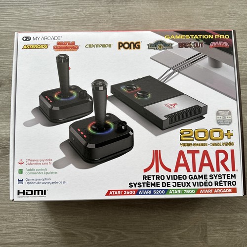 Atari Gamestation Pro My Arcade 200+ Games Console Retro 2 Joystick S ...