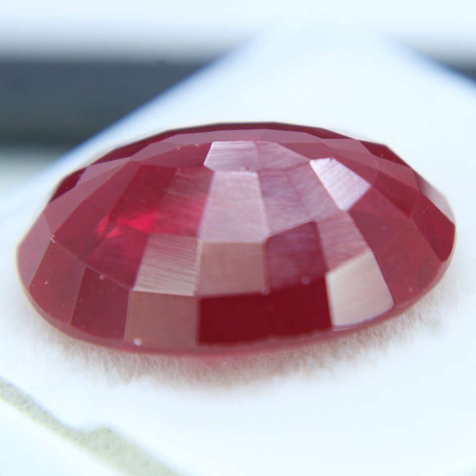16.10 Ct Certified Natural Ruby Clean Red Eye Oval Shape Loose Gems | eBay