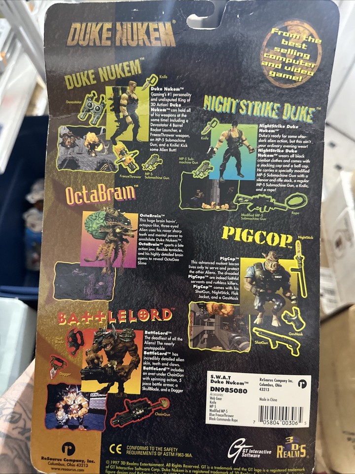 Duke Nukem S.W.A.T Action Figure Previews Exclusive 3D Realms Swat | eBay