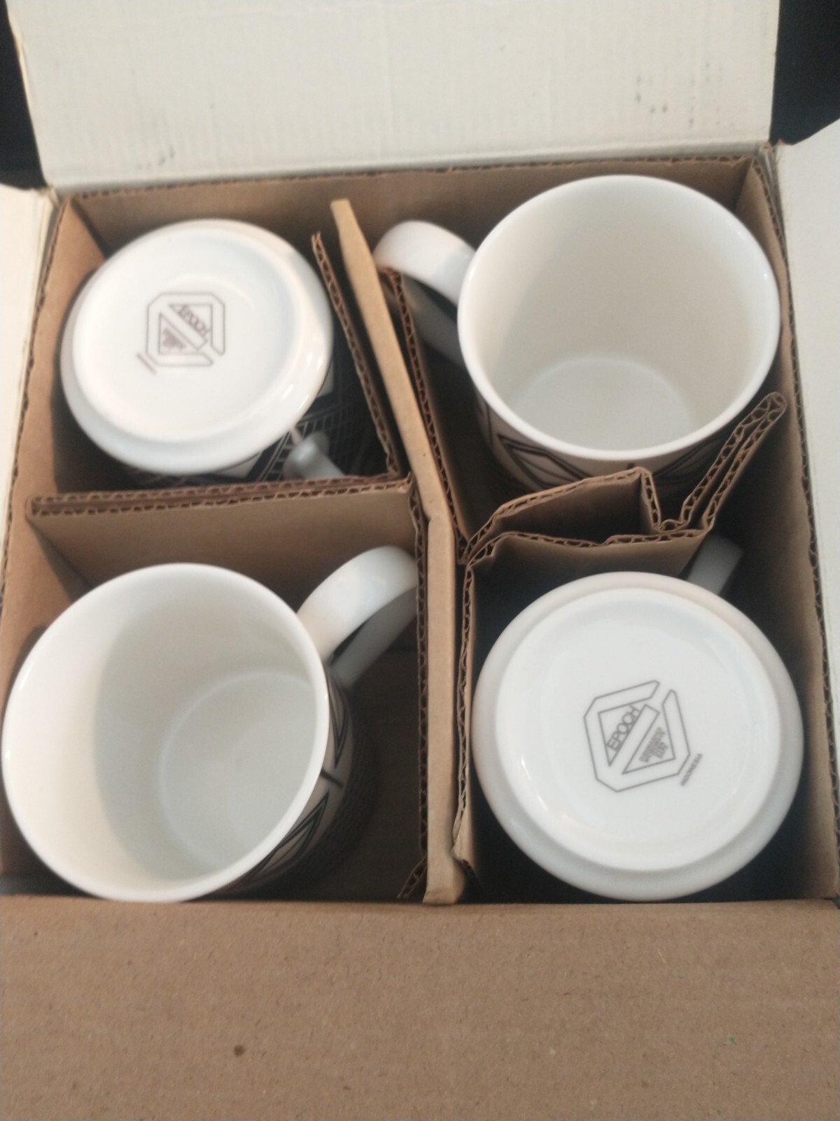 Epoch Collection By Noritake Tiber E819 4 Coffee Tea Mugs Cups "NEW IN ...