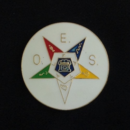 Masonic Order of the Eastern Star Round Lapel Pin (OES-7) EES | eBay