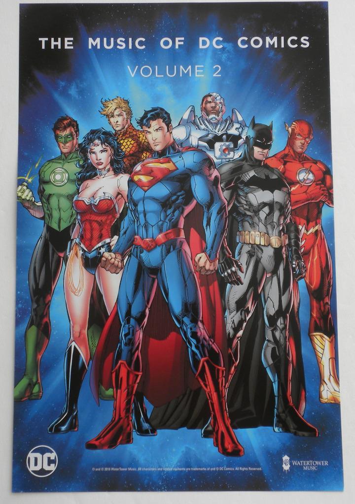 SDCC 2016 EXCLUSIVE THE MUSIC OF DC COMICS VOLUME 2 Poster 11 x 17 | eBay