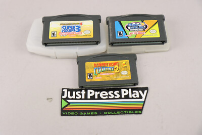 Lot: 3 Rare GBA Games Not for Resale Carts Super Mario 3, Donkey Kong ...
