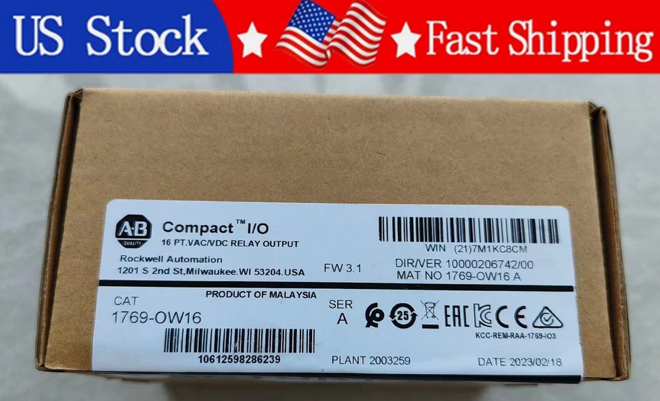 1PC NEW Allen-Bradley 1769-OW16 /A CompactLogix Relay Output Module ...