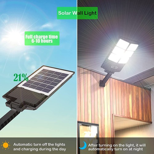 Outdoor Luz Solar Street Light Motion Sensor Commercial Dusk To Dawn ...