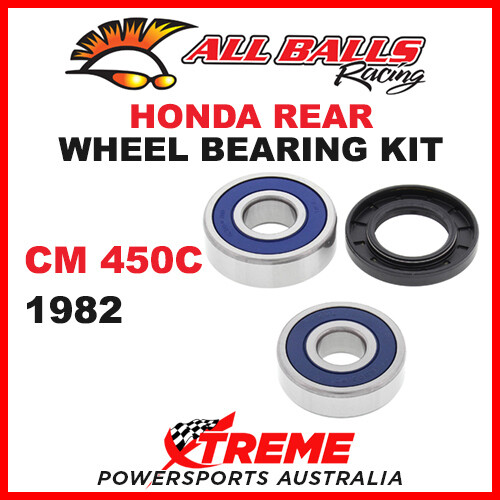 All Balls 25-1342 Honda CM450C CM 450C 1982 Rear Wheel Bearing Kit ...