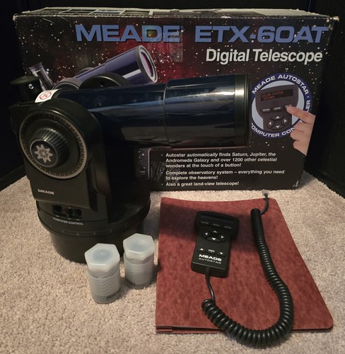 Meade ETX-60AT Digital Telescope Autostar Computer Controller Complete ...