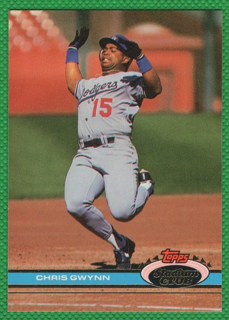Chris Gwynn - 1991 Topps Stadium Club #480 - Los Angeles Dodgers ...