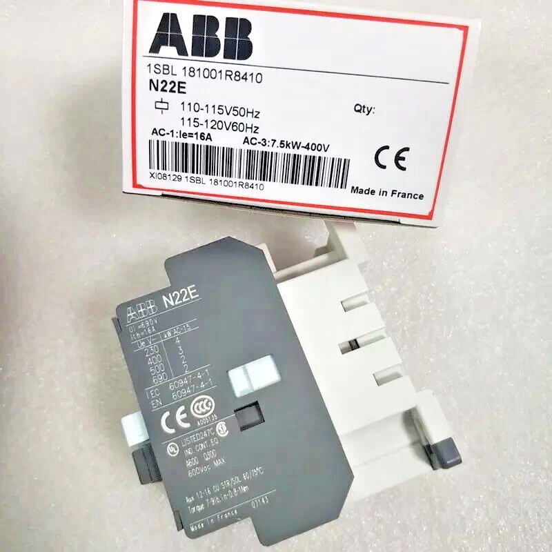 3PC LOT ABB 1SBL181001R8410 Contactor 17A 3Pole A16-30-10 110V 50Hz ...