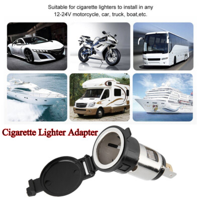 12-24V Cigarette Lighter Adapter Power Cigar Lighter Female Socket for ...
