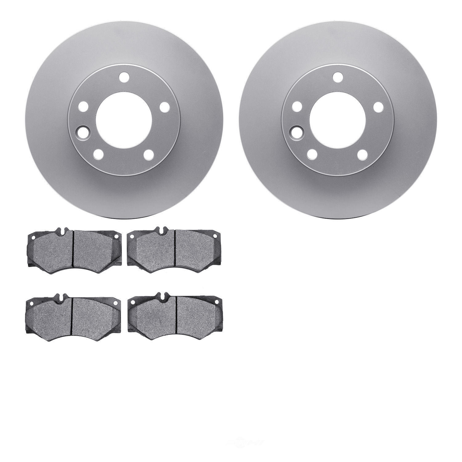Disc Brake Kit-GEOSPEC Rotors with 5000 Advanced Brake Pads DFC 4502 ...