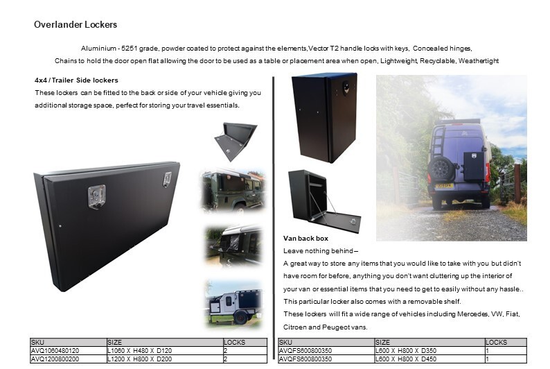 REAR MOUNT STORAGE CARAVAN REAR MOUNT TOOLBOX MOTORHOME BACK BOX CARRY ...