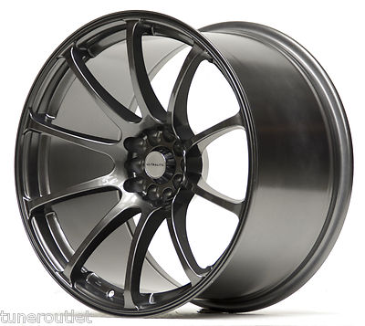 ULTRALITE R5 19" x 10.5 ET20 5x100 5x114 GUN METAL ALLOY WHEELS ADVAN ...