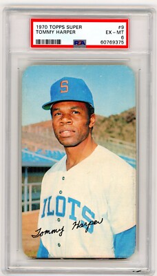 1970 Topps Super TOMMY HARPER #9 PSA 6 EX/MT Condition *GRADED SET ...
