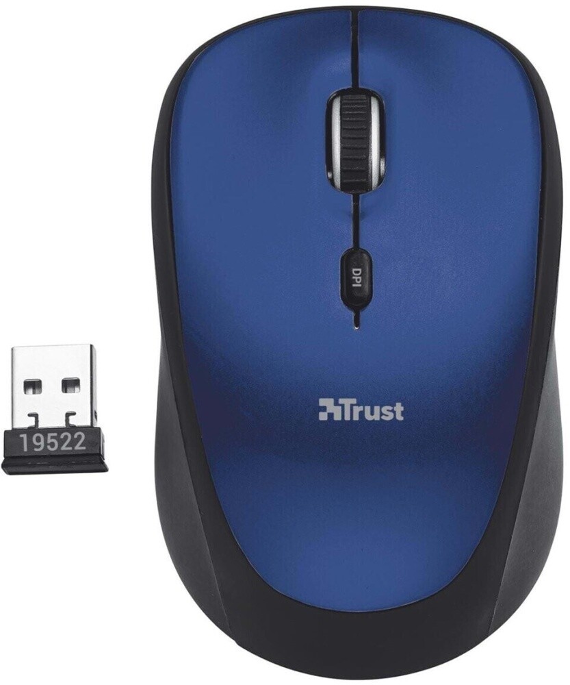 Trust 19663 Yvi Wireless Mouse Blue for sale online | eBay