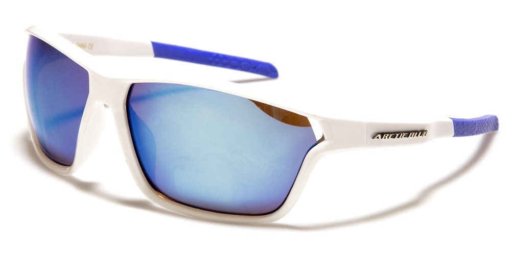 Arctic Blue Mirrored Rectangle Wrap Sunglasses (AB-78) *NEW* *FREE ...
