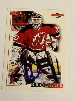 Martin Brodeur 1995-96 Score Authentic Signed Autograph Auto Card ...