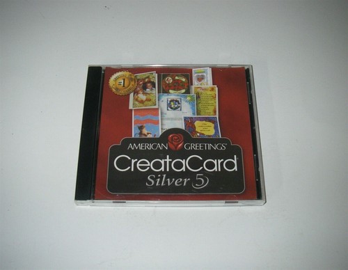 AMERICAN GREETINGS CREATA CARD SILVER 5 PC SOFTWARE | eBay
