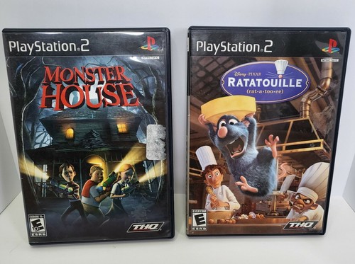 THQ PS2 Movie Video Game Bundle - Ratatouille & Monster House | eBay