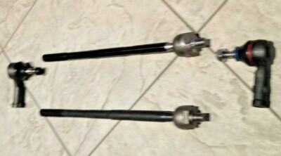 VW POLO 9N 01-09 TWO FRONT OUTER TRACK ROD ENDS & TWO INNER TIE ROD ...