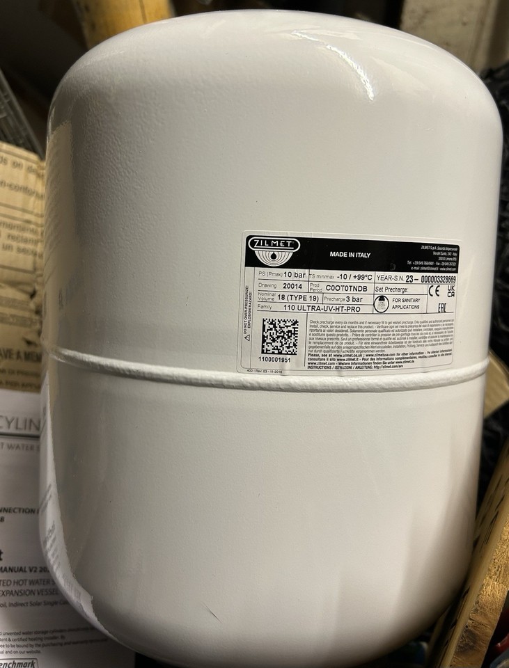 EXTERNAL EXPANSION VESSEL(USE WITH INDIRECT UNVENTED HOT WATER STORAGE ...