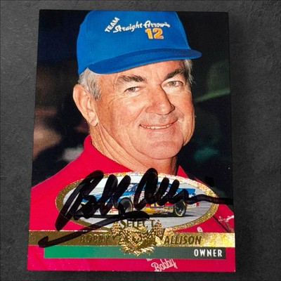 Bobby Allison VINTAGE NASCAR HOFer CHAMPION signed card 1994 PINNACLE ...