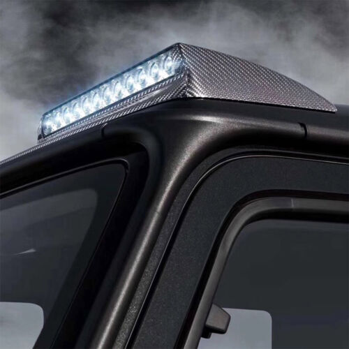 Carbon Fiber Roof Top Spoiler Bar W LED Light DRL For Benz W463A G500 ...