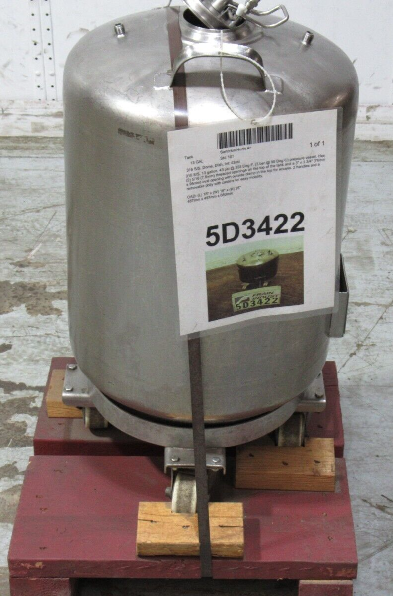 Sartorius North, 316 S/S, 13 gallon Tank | eBay