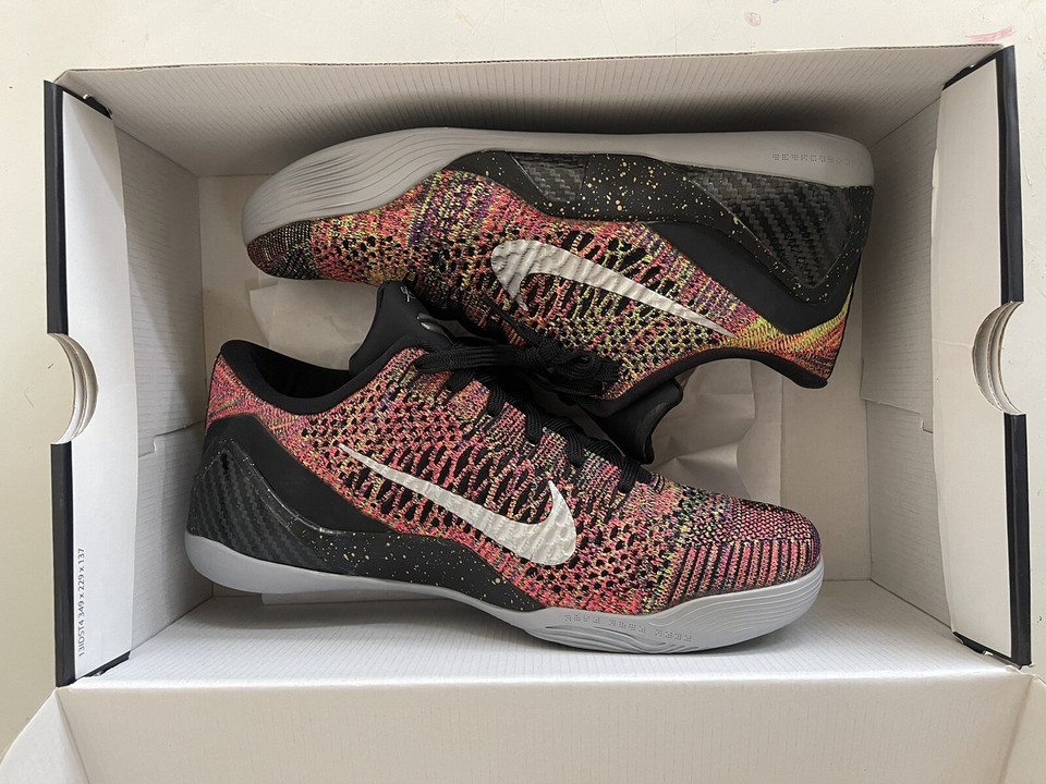 Nike Kobe 9 IX Elite Low ID Flyknit Multicolor DS Size 9.5 proto | eBay