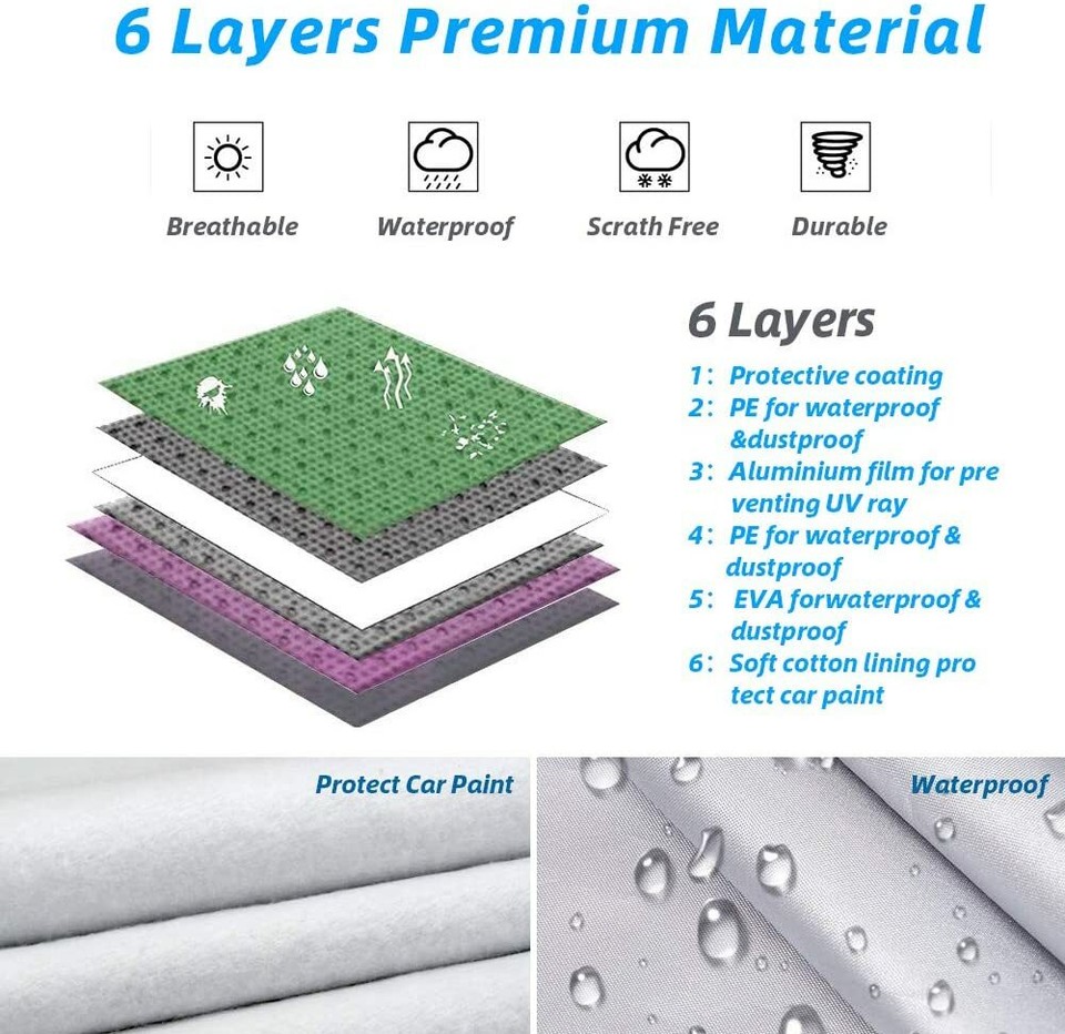 6 Layer Signature Car Cover Outdoor Solar Dust UV Ray for SUV ...