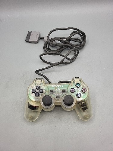 PS1 Clear Controller Transparent Scph-1200 dualshock Untested | eBay