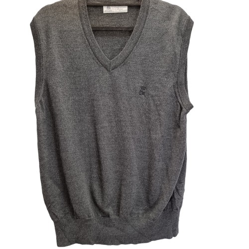 Countess Mara Grey Sweater Vest Wool Size 105 Men's Layers Grandpa ...