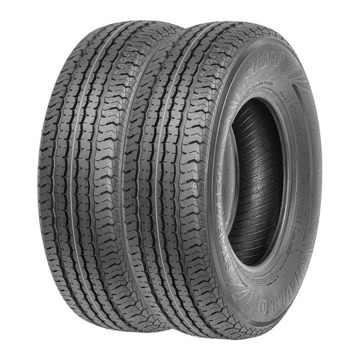 Set of 2 SunF ST 185/80R13 Trailer Tire 185 80 13 Radial 8 PR HaulPro ...