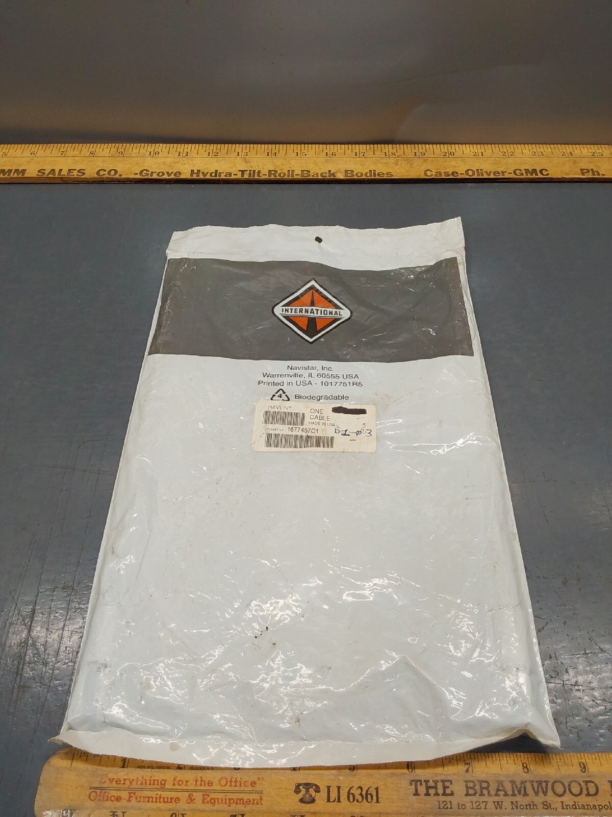 International Truck Hood Tilt Assist Cable Assembly 1677457C1 11088 for ...