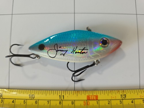 VINTAGE EXCALIBUR JIMMY HOUSTON SPOT FISHING LURE BLUE HOLO | eBay