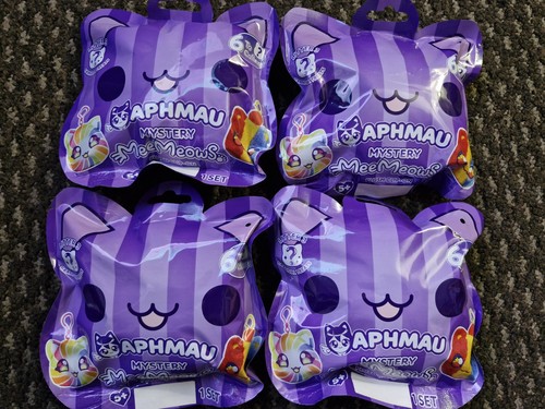 Four New Sealed Aphmau Mystery MeeMeows Plush Clip On Litter 3 | eBay UK