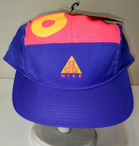 RARE NWT 2018 NEON NIKE AGC 5 PANEL AW84 CAP HAT AO2104-518 ADULT ...