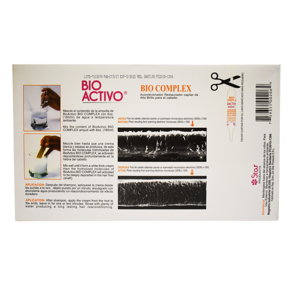 3 Ampoulles Bioactivo Bio Complex High Shine Hair Conditioner | eBay