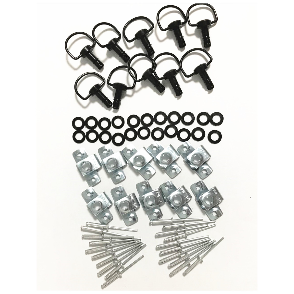 10 Sets Rivet Motorcycle 1/4 Turn Race Fairing Quick Release Removal ...