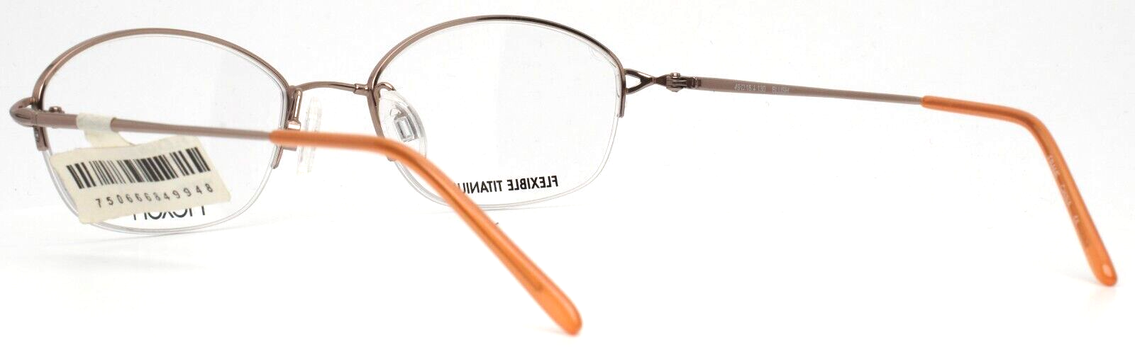 FLEXON 651 Blush Womens Oval Half Rim Eyeglasses 49-18-130 B:33 | eBay