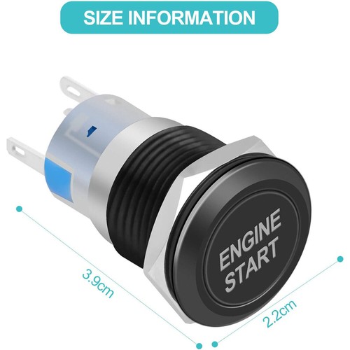 12V Car Engine Start Push Button Ignition Starter Waterproof Start Stop ...