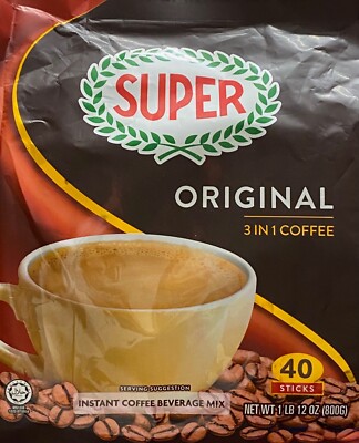 Pack of 1, Super Instant Original 3 in 1 Coffee 800g / 28 Oz | eBay