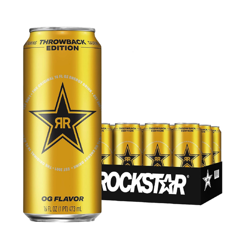 Rockstar Energy Drink Throwback Edition O.G. 16 Fl Oz Pack of 12 | eBay