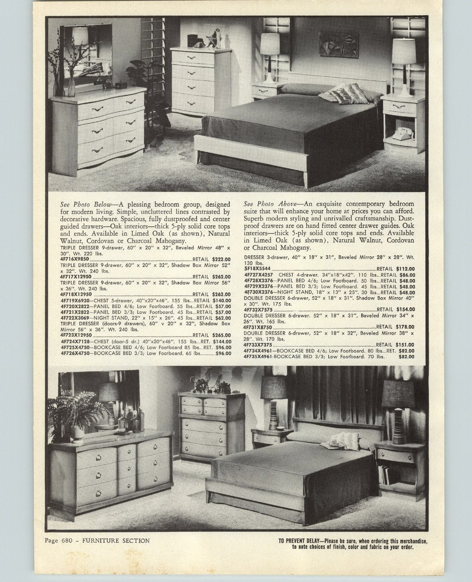 1960 And 1970 Bedroom Furniture