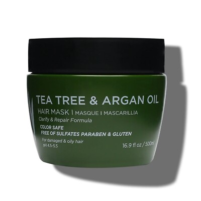 Luseta Tea Tree Hair Mask Clarify and Repair Hair Treatment for Oily ...