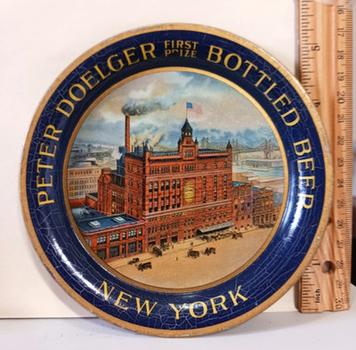Pre-prohibition Peter Doelger Beer tip tray, New York City, N.Y. | eBay