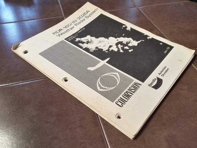 Bendix Rdr-160 With In-2026a Radar Install Manual for sale online | eBay