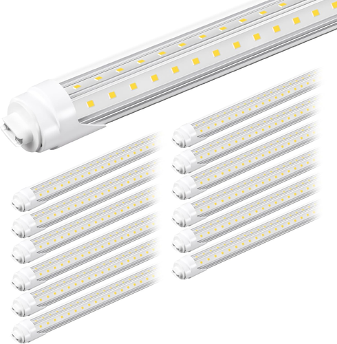 8FT LED Bulb, 8FT Led Shop Light R17D V Shaped, 8 Foot LED Bulbs 6000K ...