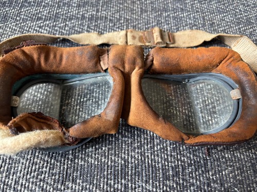 Genuine WW2 Fighter Pilot Flying Goggles | eBay UK